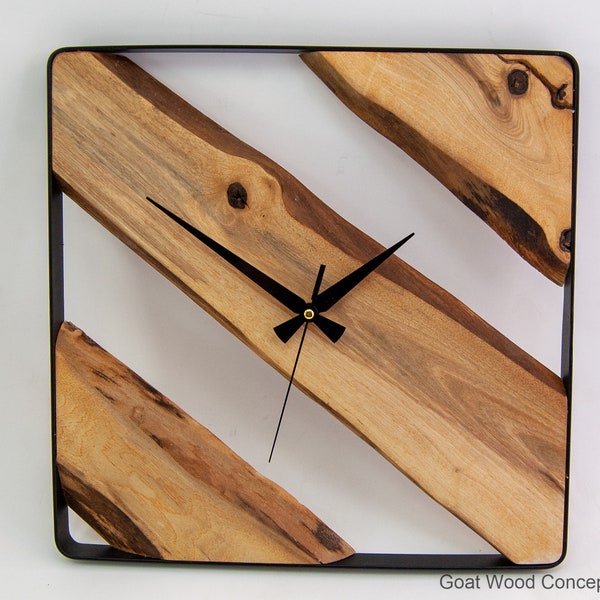 Large Wood Clock - Etsy