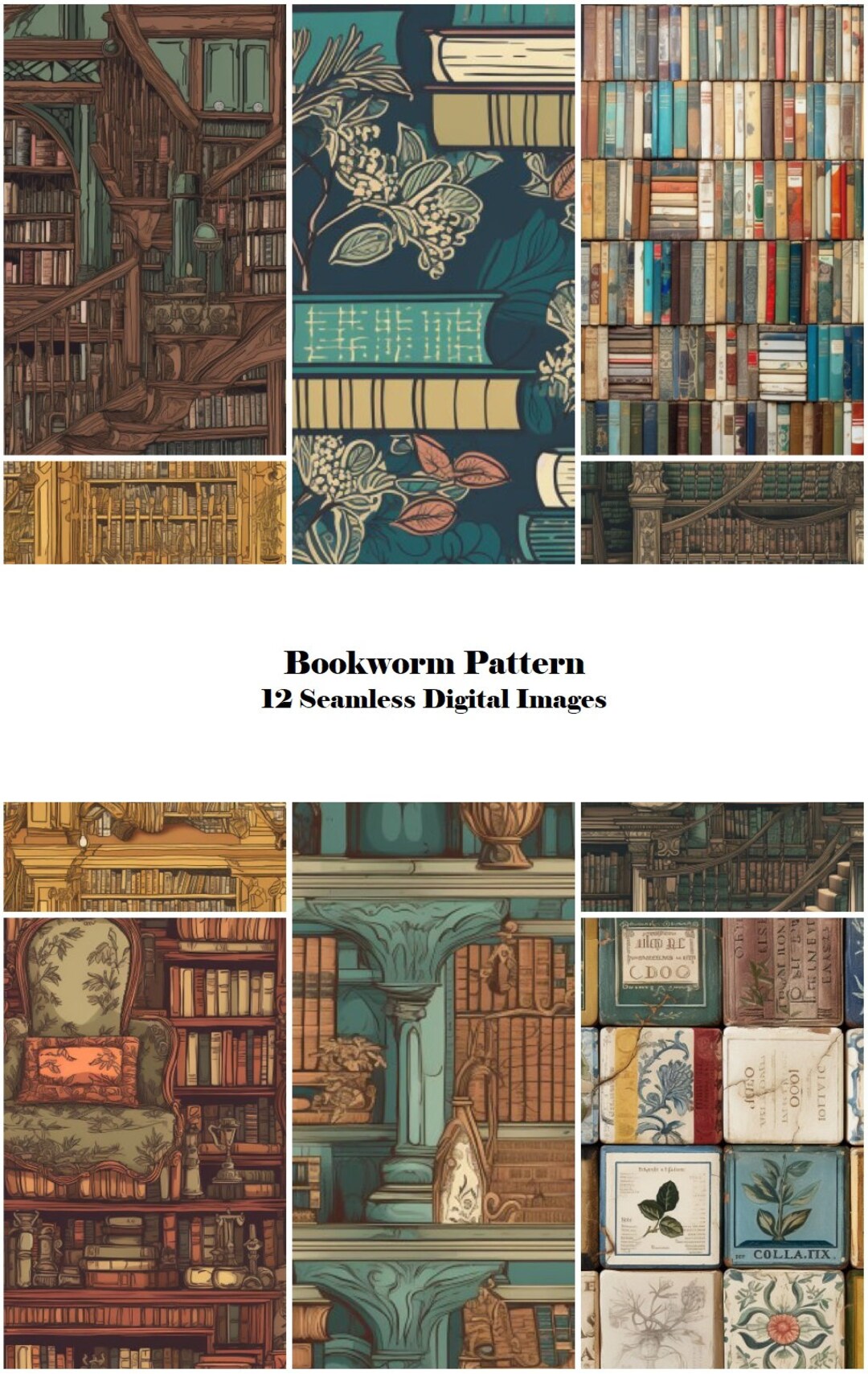 Bookworm Pattern - Etsy