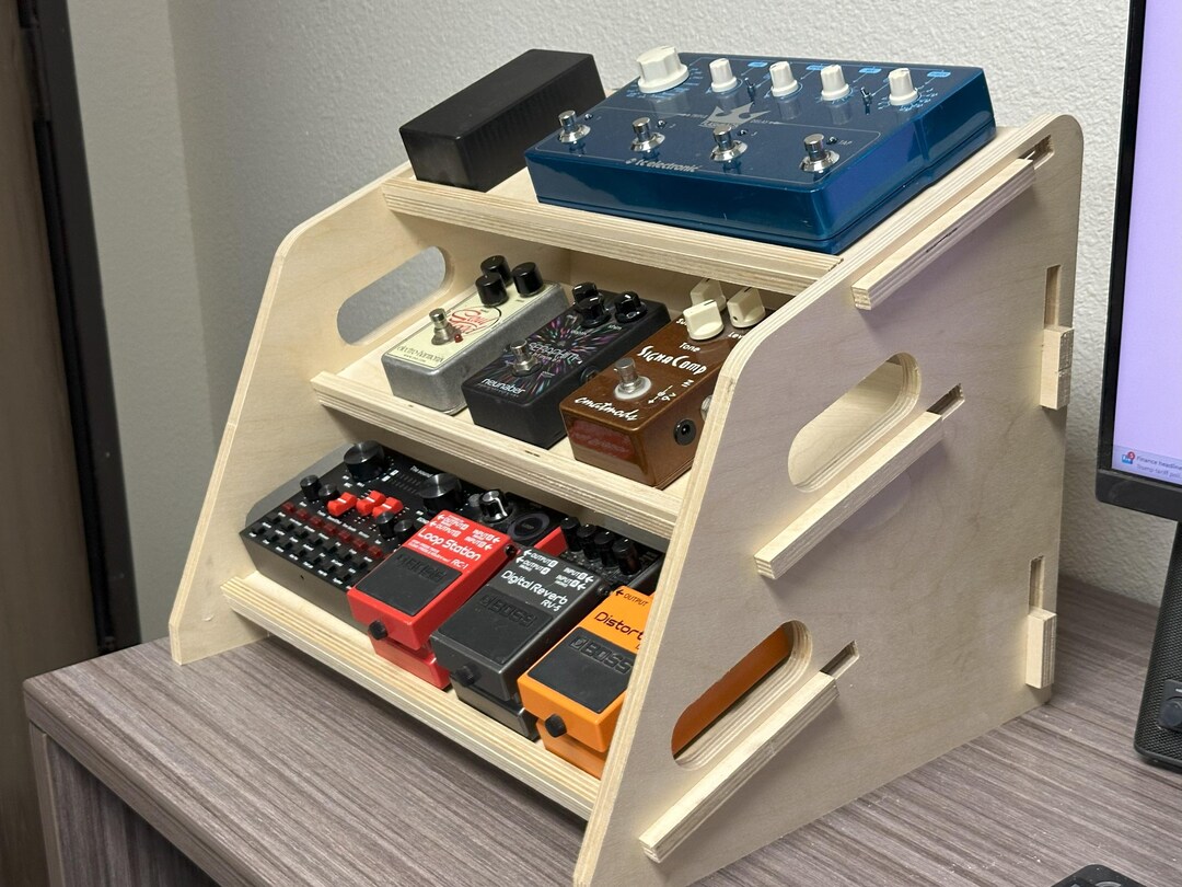 UPDATED 2025: 3 Platform Studio Desktop Pedalboard Kit for Recording ...