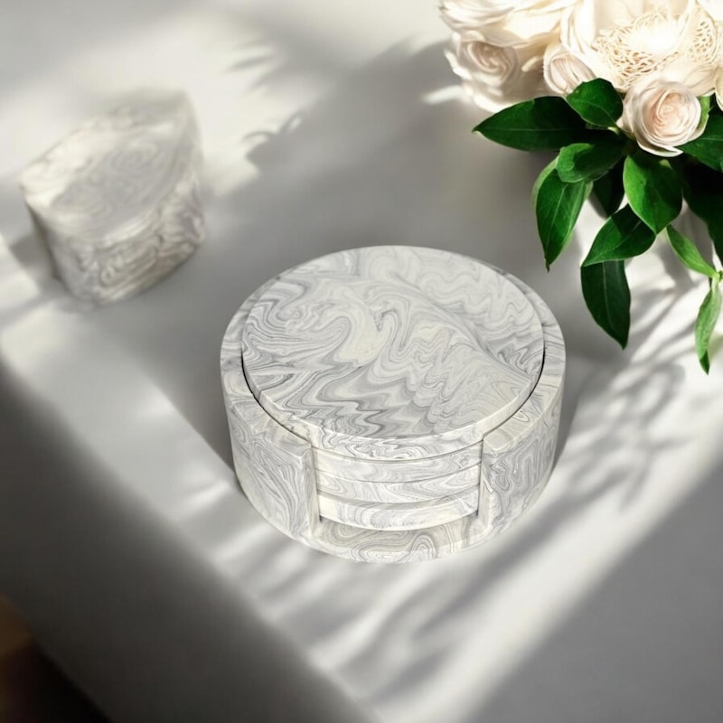 Gray Coasters - Etsy