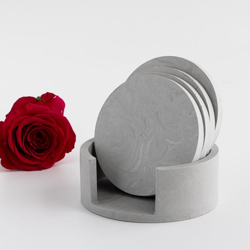 Gray Coasters - Etsy