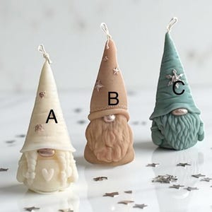 Gnome Christmas Candle Decoration Gonk Candle Christmas Ornaments ...