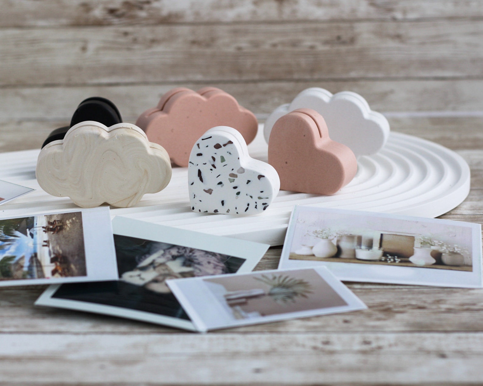 Polaroid Photo Holder Set 2 Colourful Photo & Place Card Holder Wedding ...