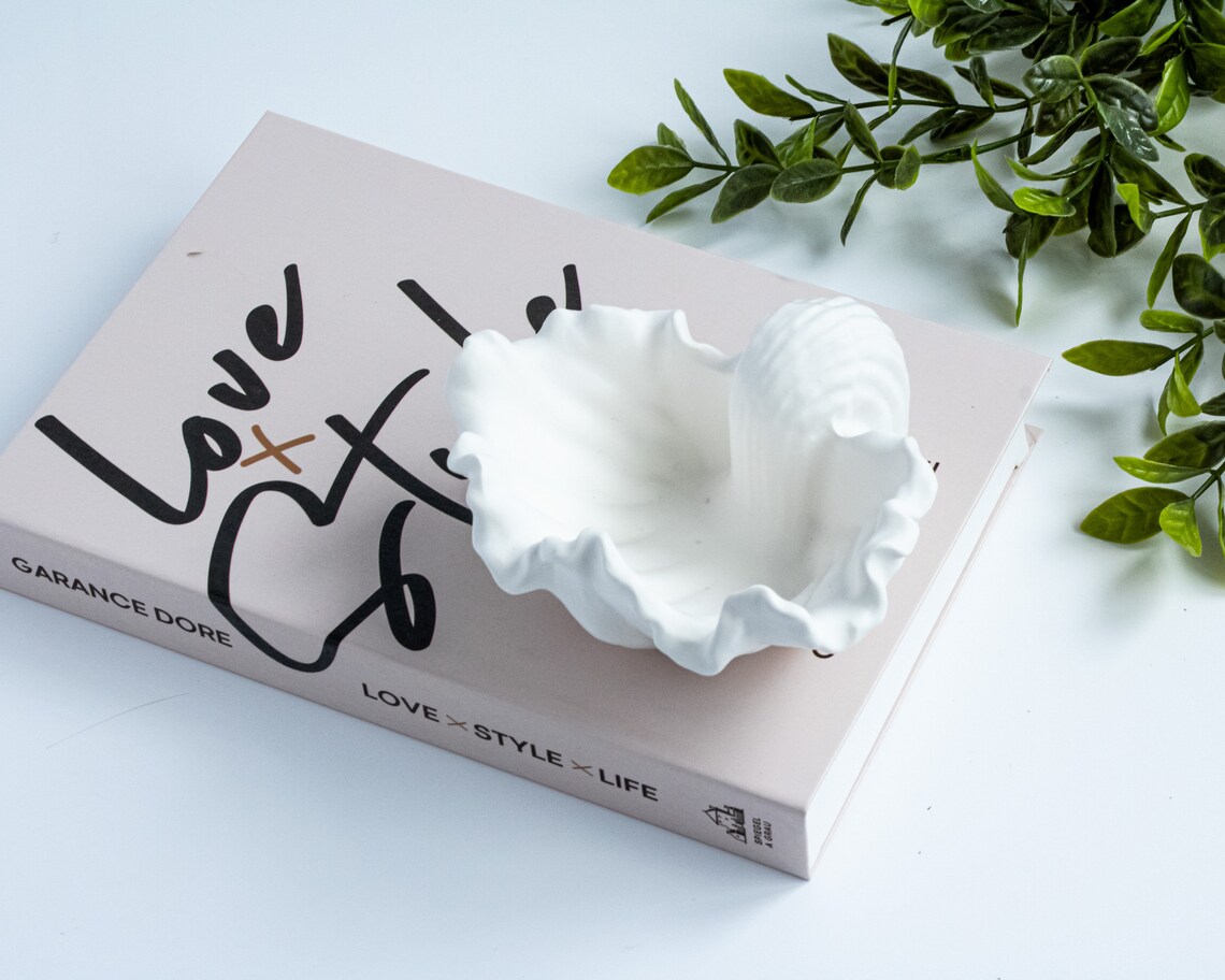 Conch Shell Ornament Bowl Jewellery Holder Business Card Holder Craft ...