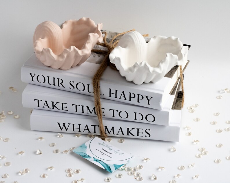 Conch Shell Ornament Bowl Jewellery Holder Business Card Holder Craft ...