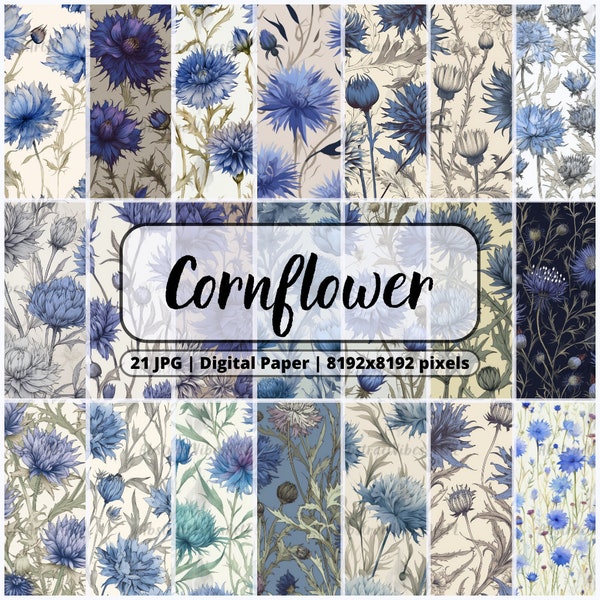 Cornflower Pattern - Etsy