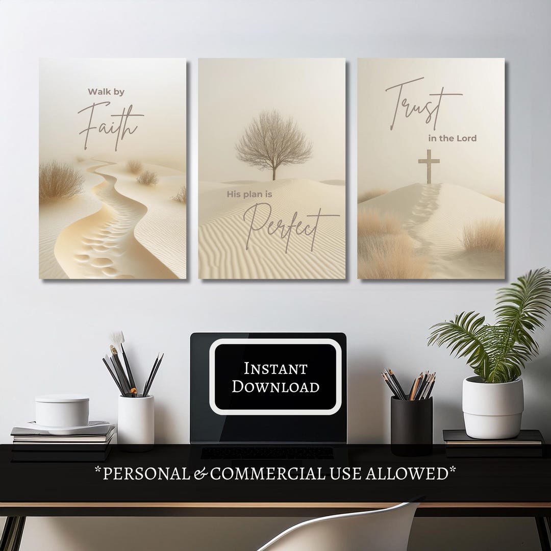 Christian Office Decor Wall Art Printable Office Christian Decor Office ...