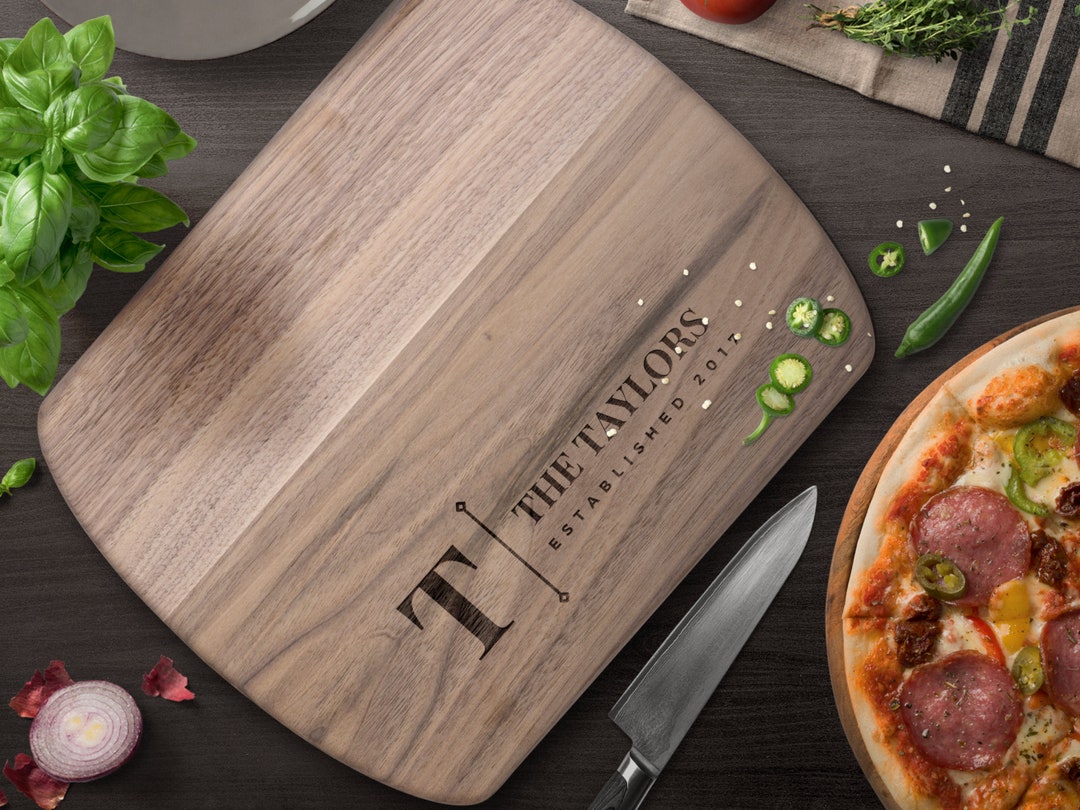 Walnut Cutting Board Custom Parent Wedding Gift Custom Board Cutting ...