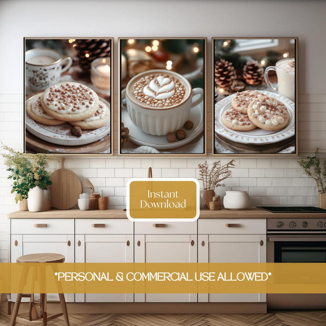Farmhouse Wall Decor Kitchen Printable Wall Art Set of 3 Prints Kitchen ...