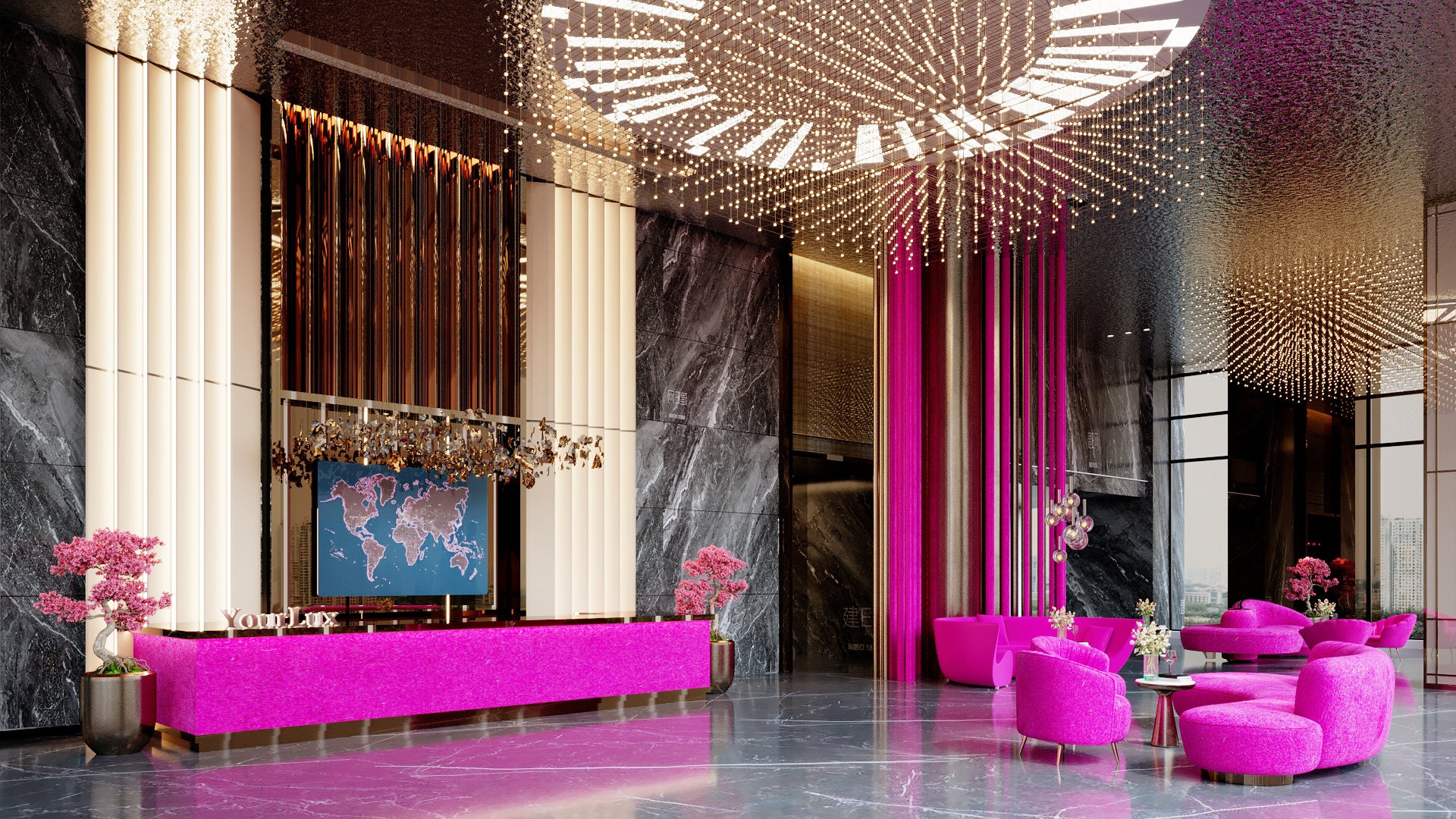 Acrylic Glass World Map Luxury World Map Digital Wall Art High - Etsy