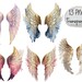 13 Glittery Angel Wings Watercolor Clipart Png, Angel Wings Сlip Art ...