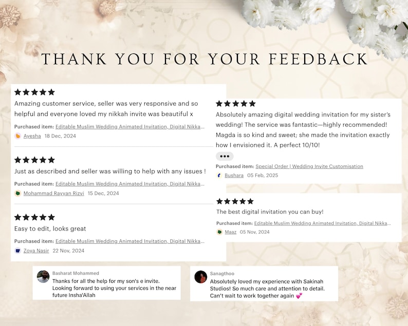 Editable Nikkah Invitation Video | Canva Islamic Wedding Mobile ...