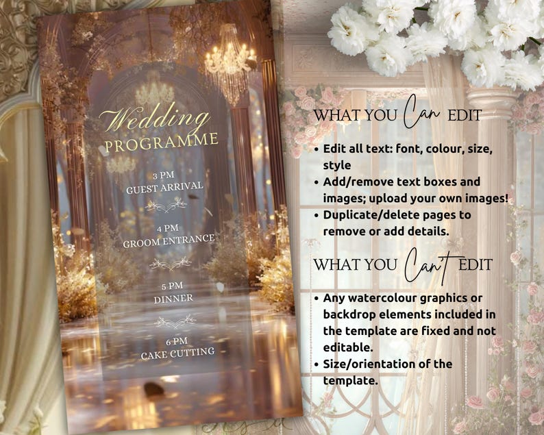 Editable Nikkah Invitation Video | Canva Islamic Wedding Mobile ...