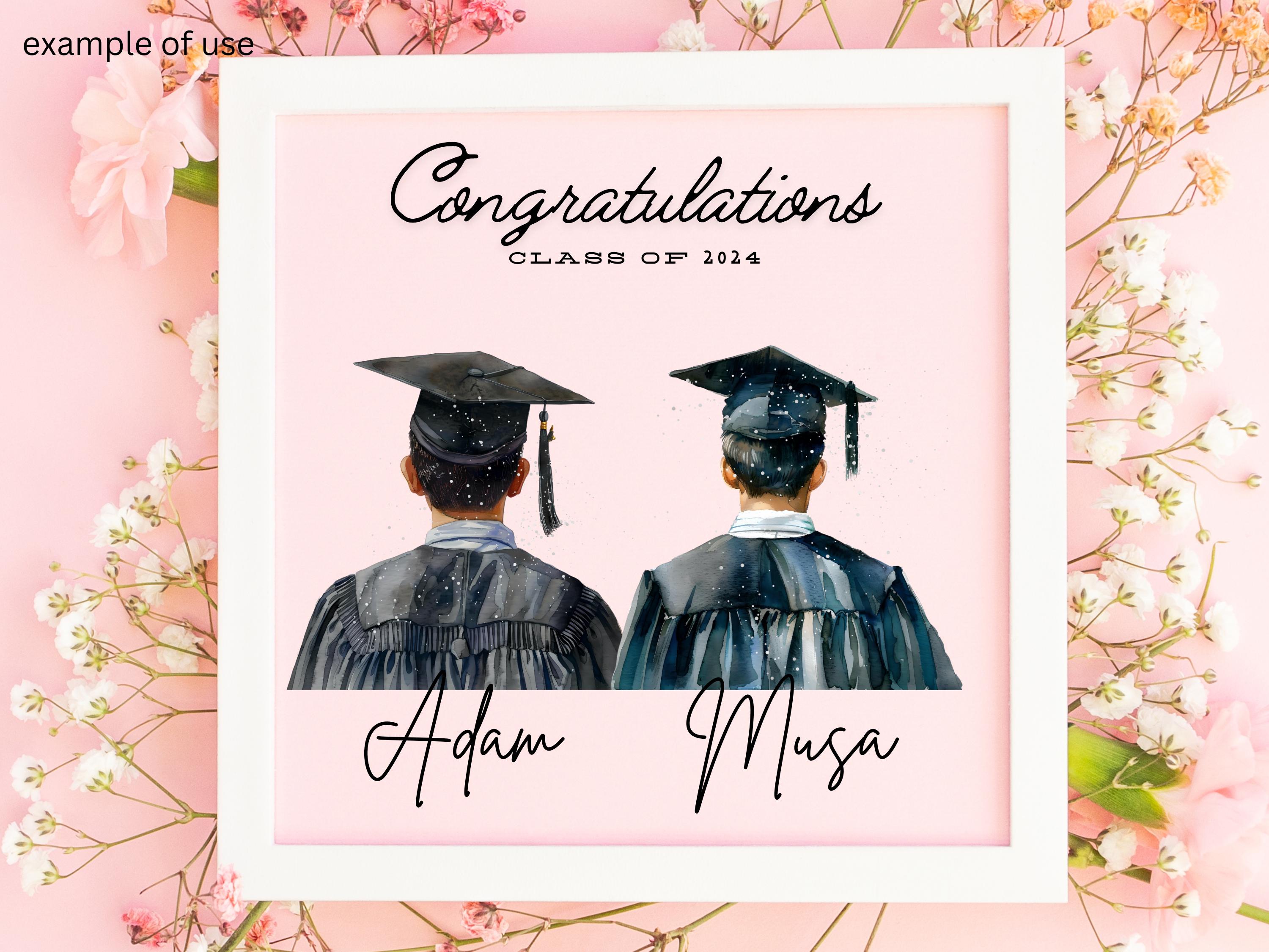 Boy Graduation 5 Digital Illustrations | Islamic Clipart | Graduated ...