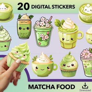 Matcha PNG Sticker, Kawaii Sticker, Matcha Sticker, Matcha Tea Clipart ...