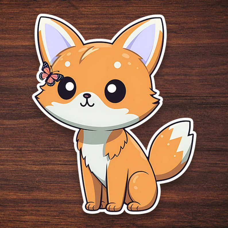 Fox PNG, Fox PNG Sticker, Sticker Bundle, Printable Sticker, Fox ...