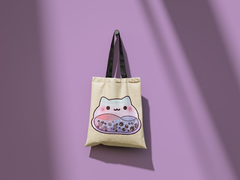 Boba Cat PNG, Bubble Tea PNG Sticker, Sticker Bundle, Boba Tea Sticker ...