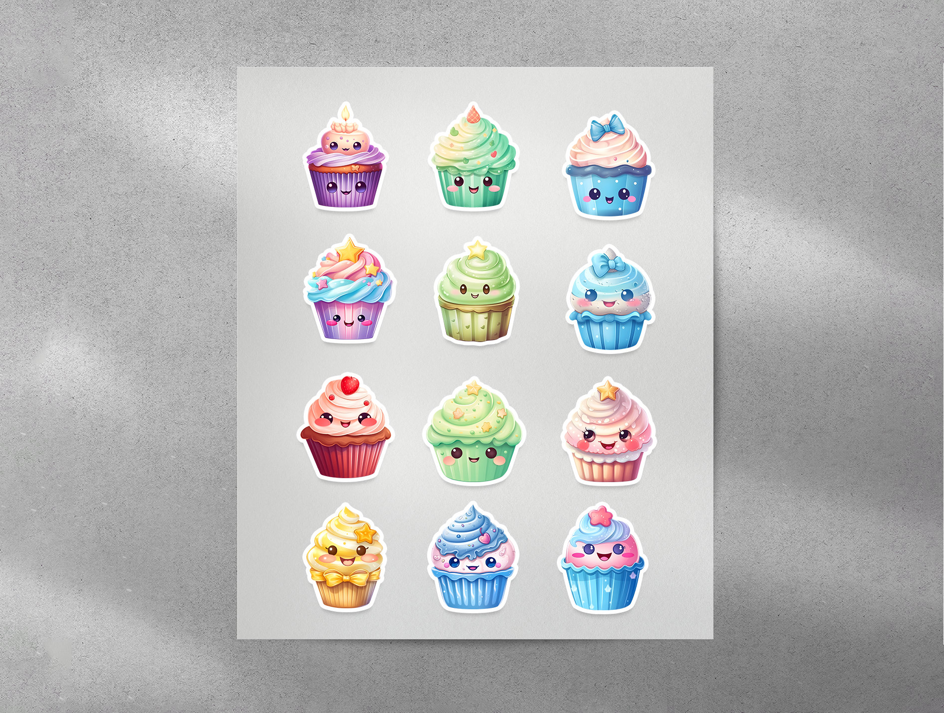 Cupcake Png Sticker Cupcake Sticker Png Sticker Png Bundle - Etsy