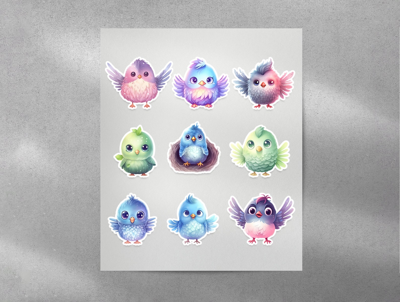 Bird PNG Sticker MEGA BUNDLE Cute Bird Sticker Bird Clip - Etsy