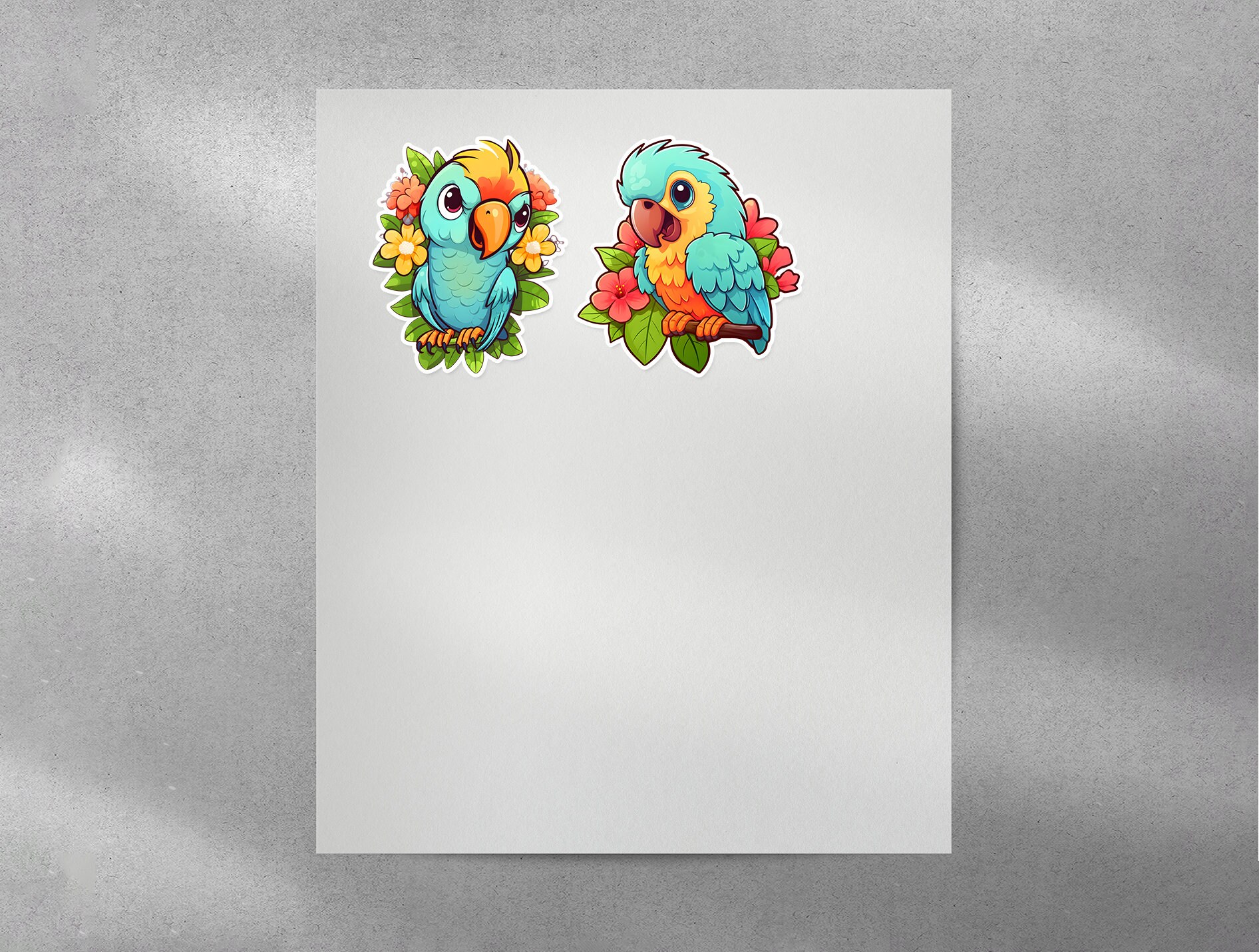 Parrot PNG Sticker Kawaii Sticker Cute Parrot Sticker - Etsy