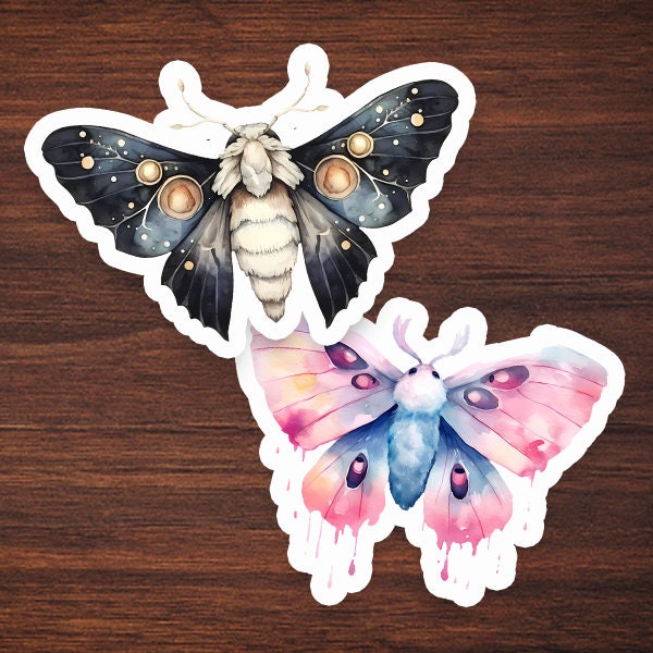 Moth PNG, Pastel Goth, Sticker Png Bundle, Printable Sticker, Pastel ...
