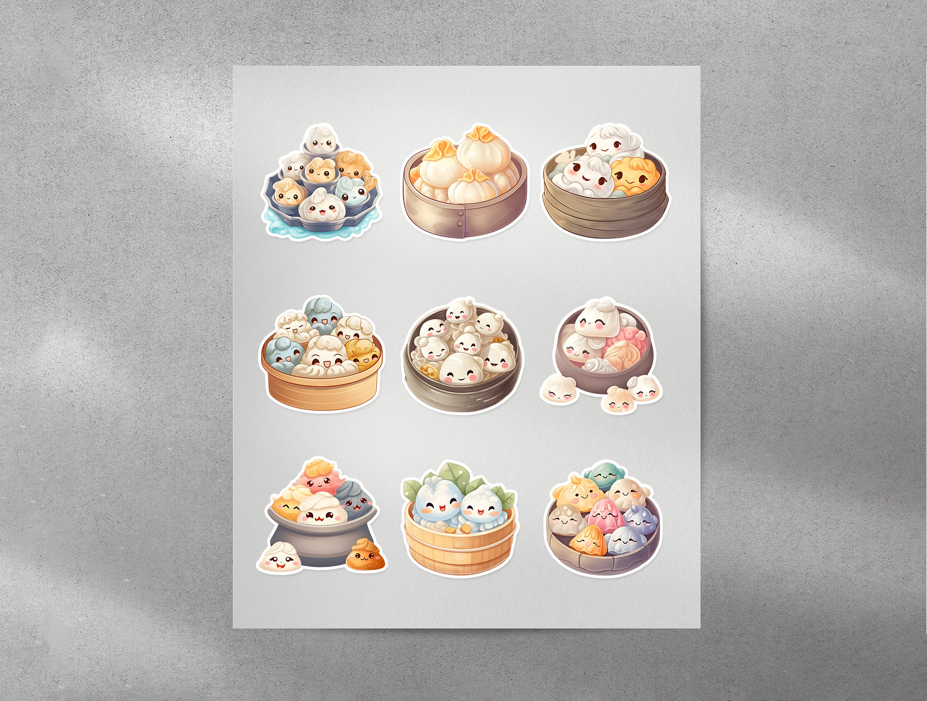 Dumpling PNG, Dumpling PNG Sticker, Sticker Bundle, Printable Sticker ...
