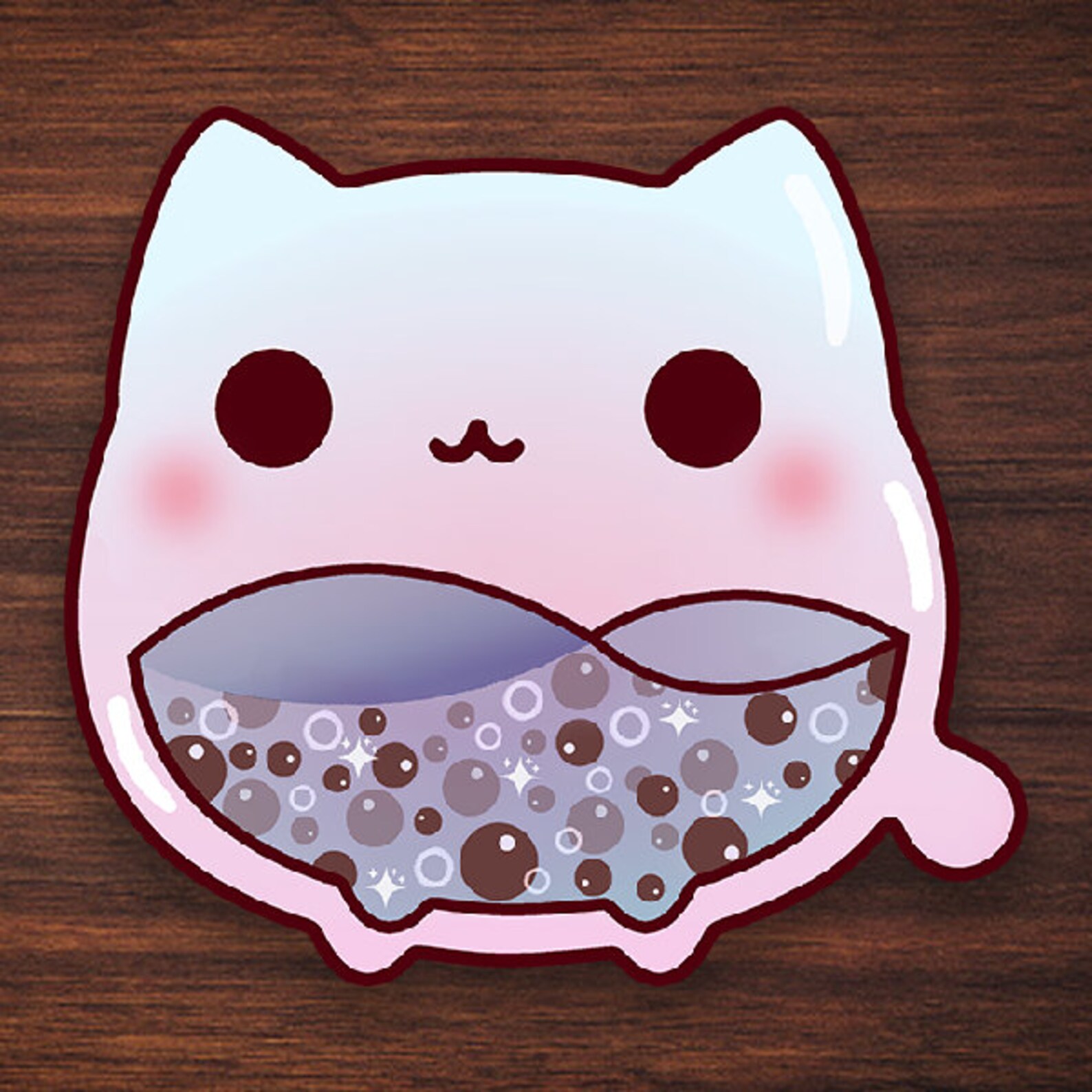 Boba Cat PNG, Bubble Tea PNG Sticker, Sticker Bundle, Boba Tea Sticker ...