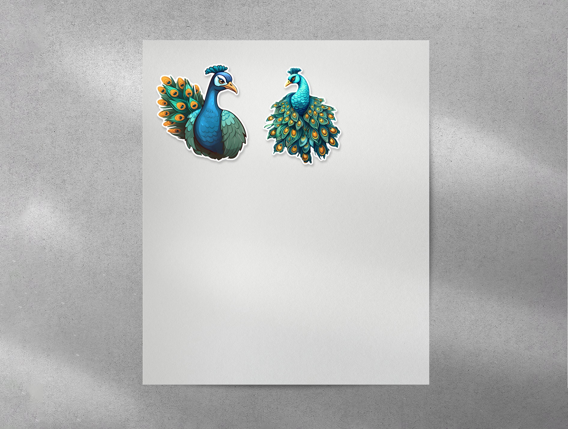 Peacock PNG Sticker, Kawaii Sticker, Cute Peacock Sticker, Peacock Clip ...