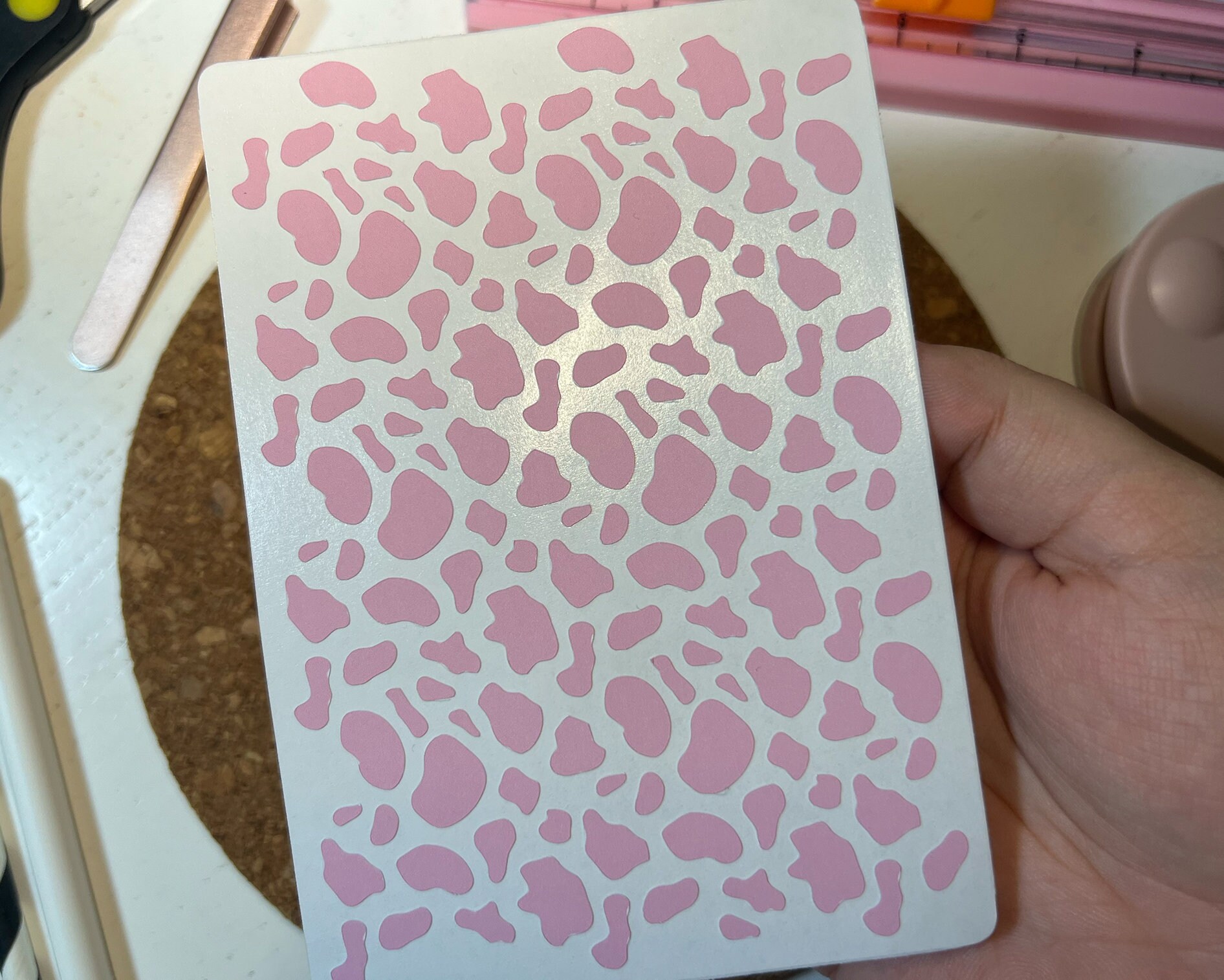 Cow Print Sticker Sheet, Pink Cow Print Stickers, Pink Sticker Sheet ...