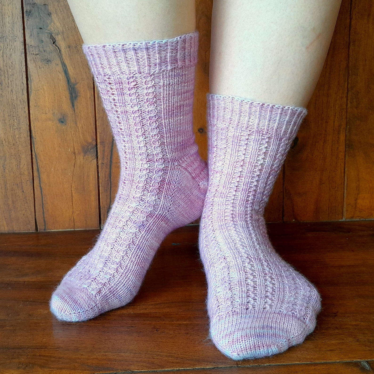 Cables and Lace Toe up Sock Pattern - Etsy