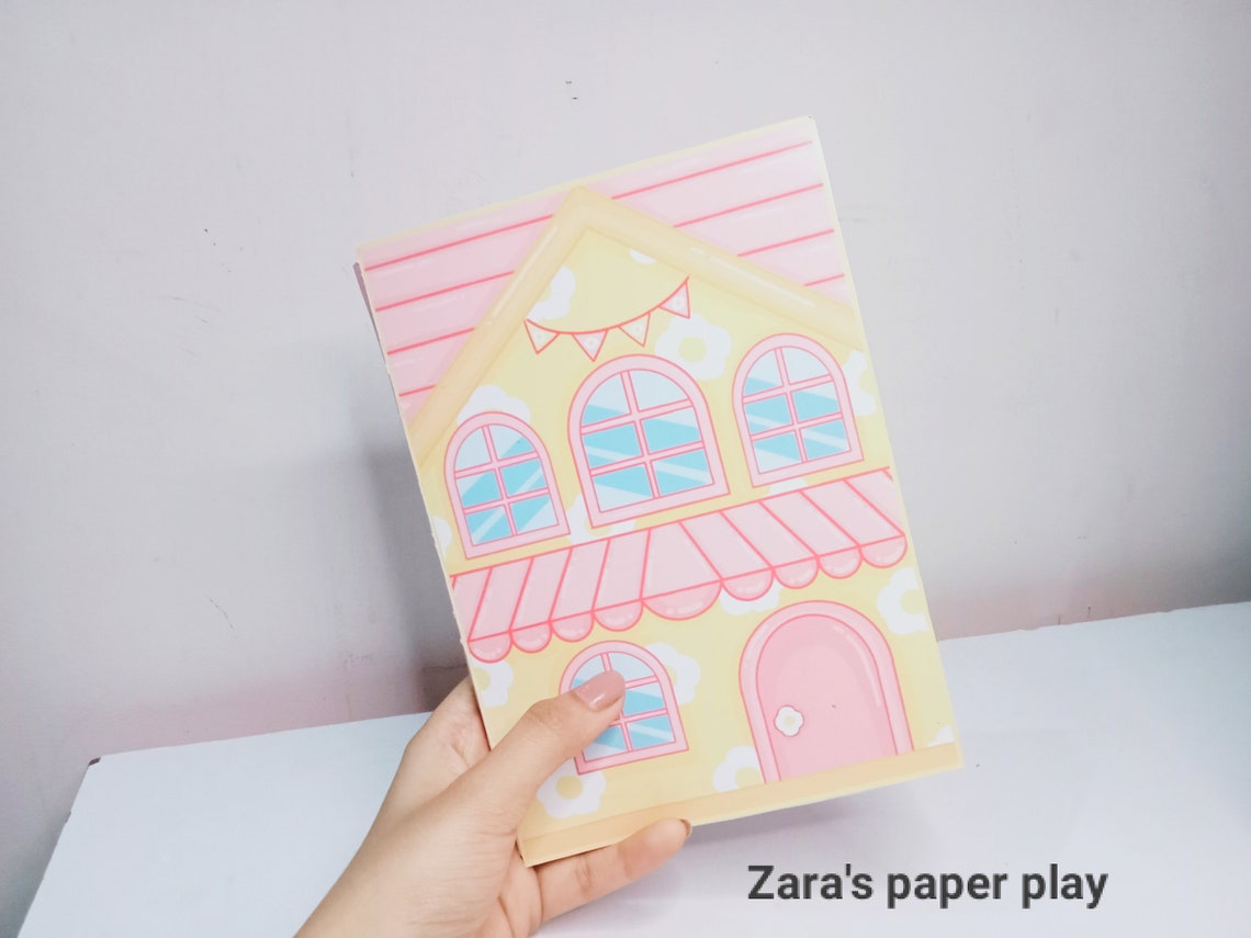 Printable Toca Boca Paper Doll House: Quiet Book Activity (PDF File ...