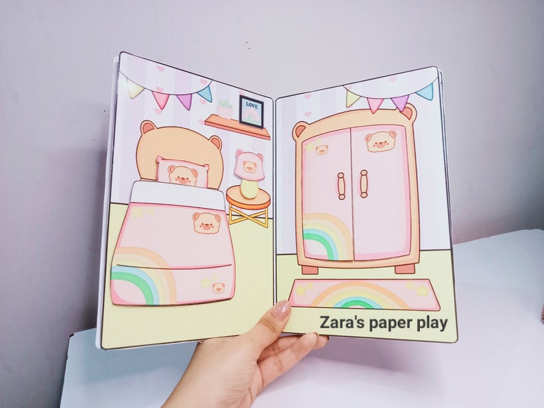 Toca Boca Paper Doll House: Printable Quiet Book (PDF File) Digital ...