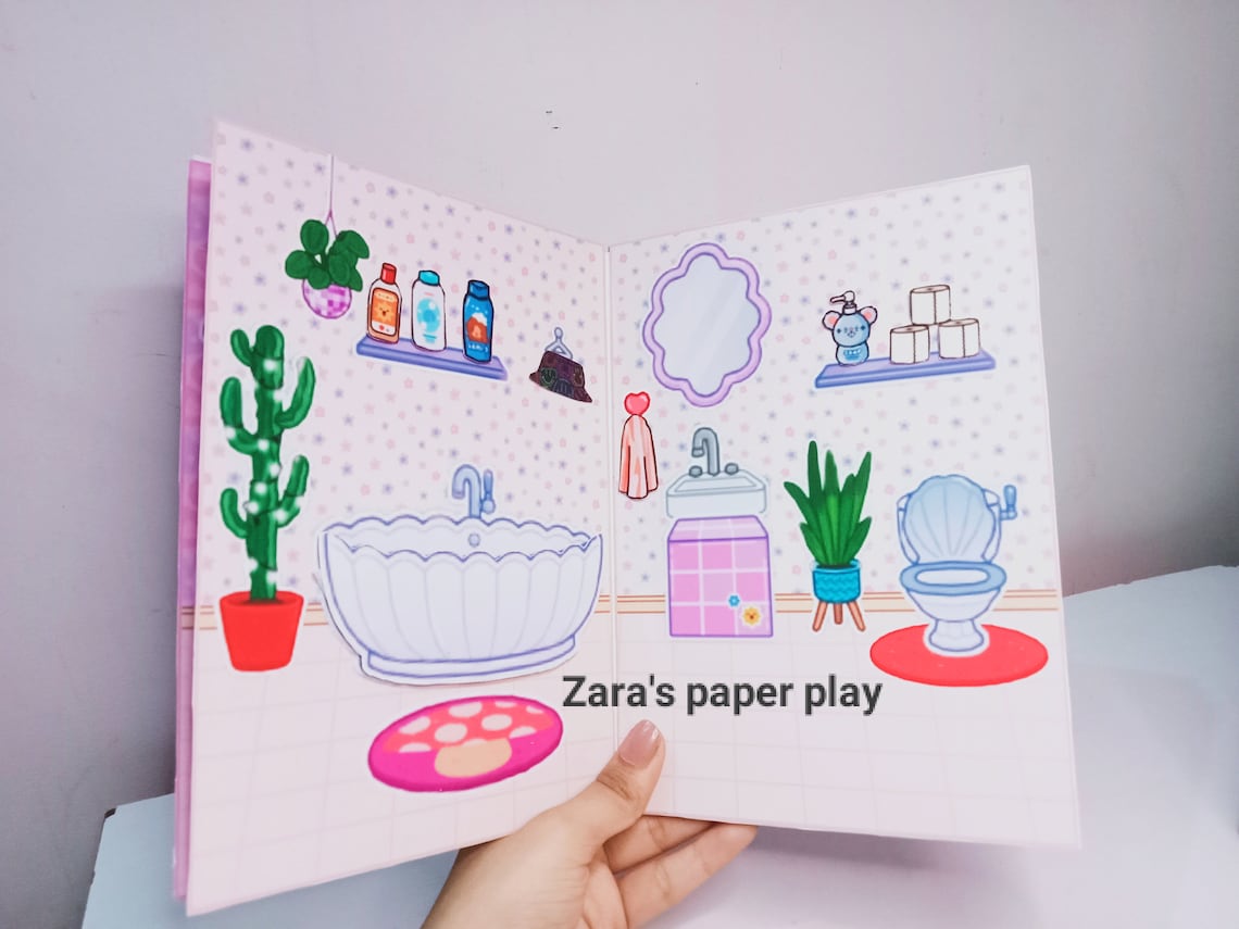 Printable Toca Boca House / Toca Boca Paper Craft / Paper Doll House ...