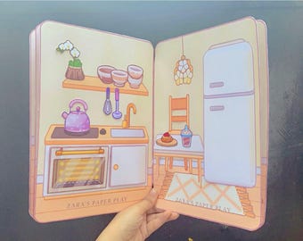 Printable Paper Dollhouse: Quiet Book Activity (PDF File) Digital ...