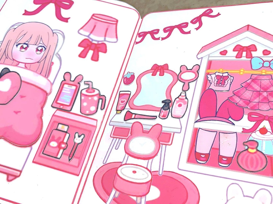 Printable Gacha Doll House: Toca Boca Paper Craft Quiet Book (PDF File ...