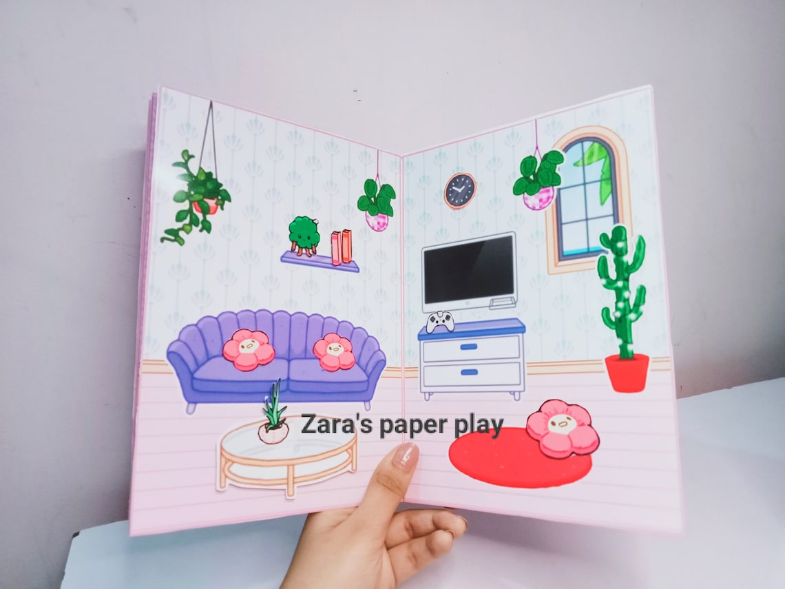 Printable Toca Boca House / Toca Boca Paper Craft / Paper Doll House ...