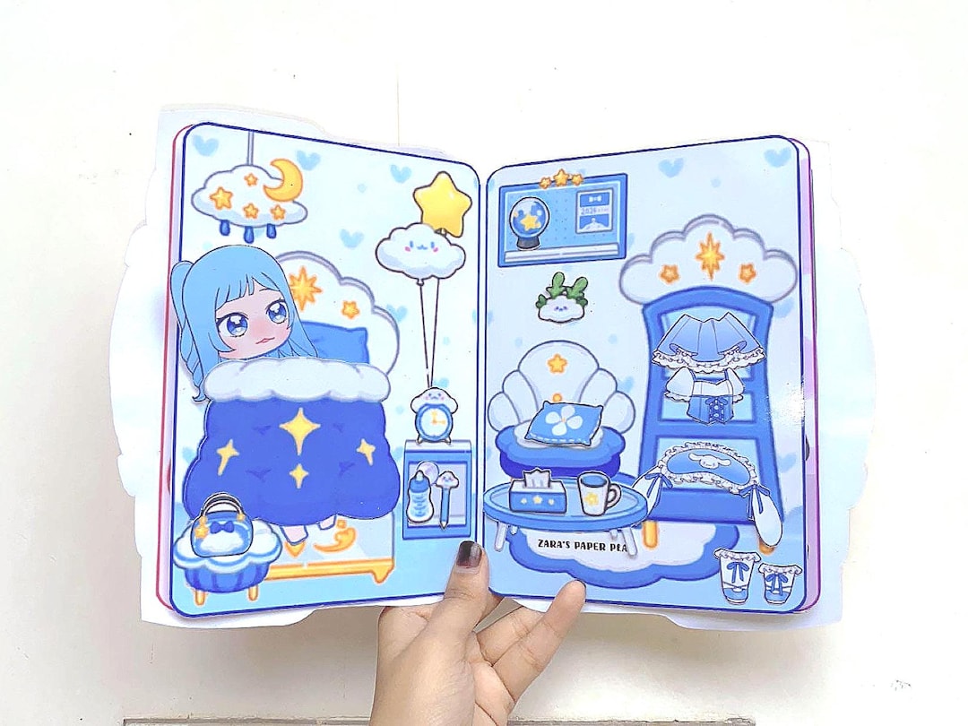 Printable Gacha Doll House: Toca Boca Paper Craft Quiet Book (PDF File ...