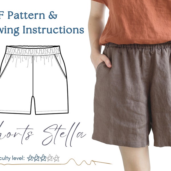 Printable Shorts Pattern - Etsy