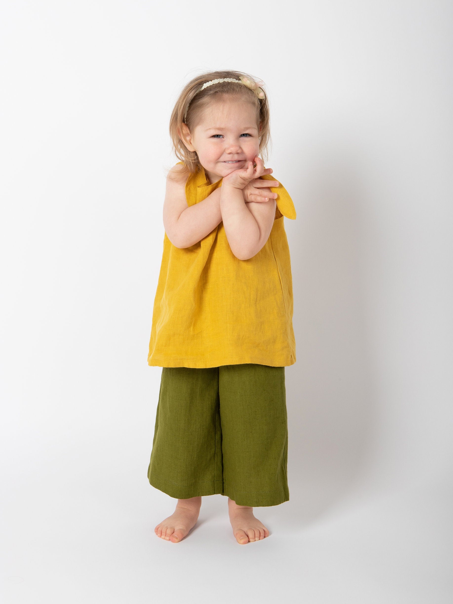 PDF Sewing Pattern for Kids Pants. Nica Linen Kid's Pants. Pants for ...