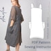 Cross Back Pinafore Sewing Pattern, A4/letter PDF Sewing Pattern, Apron ...