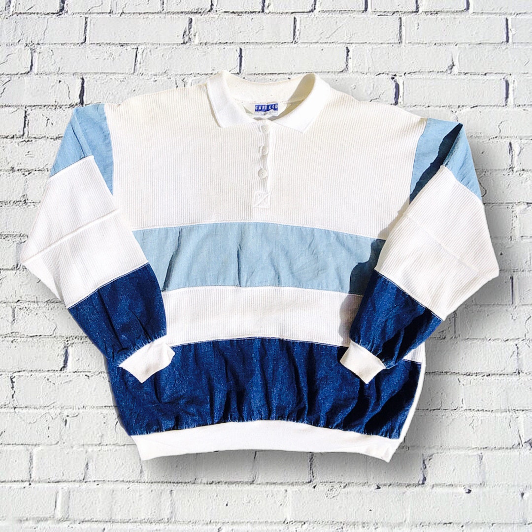 Vintage Polo Cape Cod 80s 90s Y2K Sweater Lightweight Made in USA Polo ...