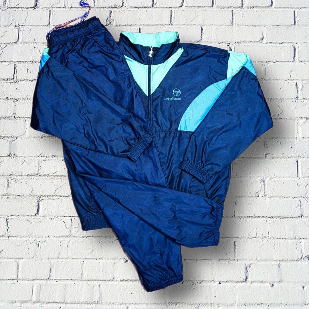 Vintage Sergio Tacchini 90s Tracksuit Oversized - Sportswear Sports Men ...