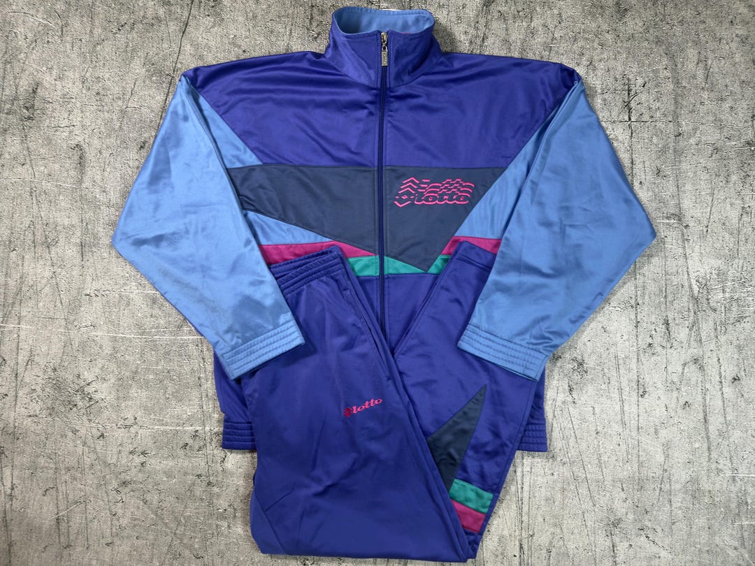 Rare Vintage Lotto 90s Tracksuit: Retro Italian Sport Suit Jacket ...