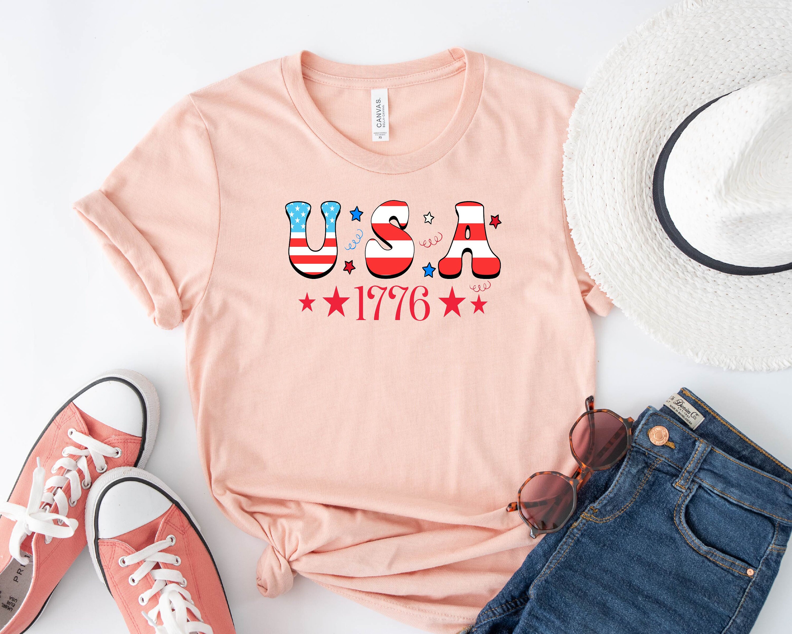 USA 1776 Shirtsusa 1776 Tshirtamerican History 1776veteran - Etsy