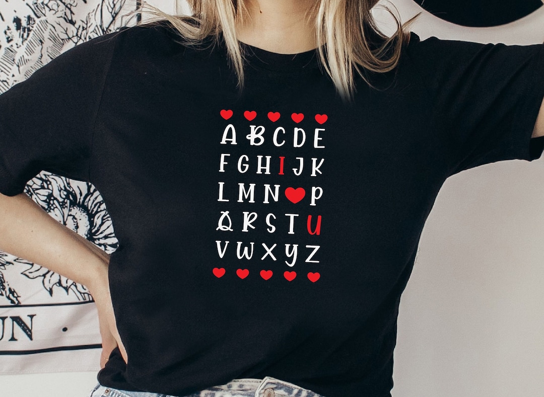 ABC Shirt,valentines Teacher Shirt,teacher Valentines Day Gift,matching ...