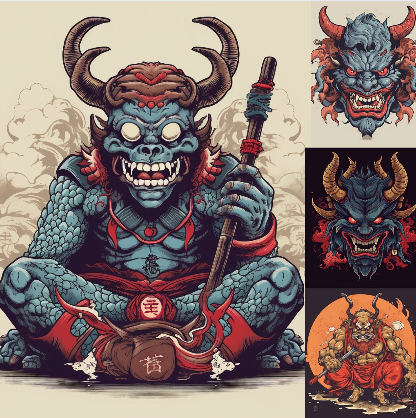 Samurai Demon Art