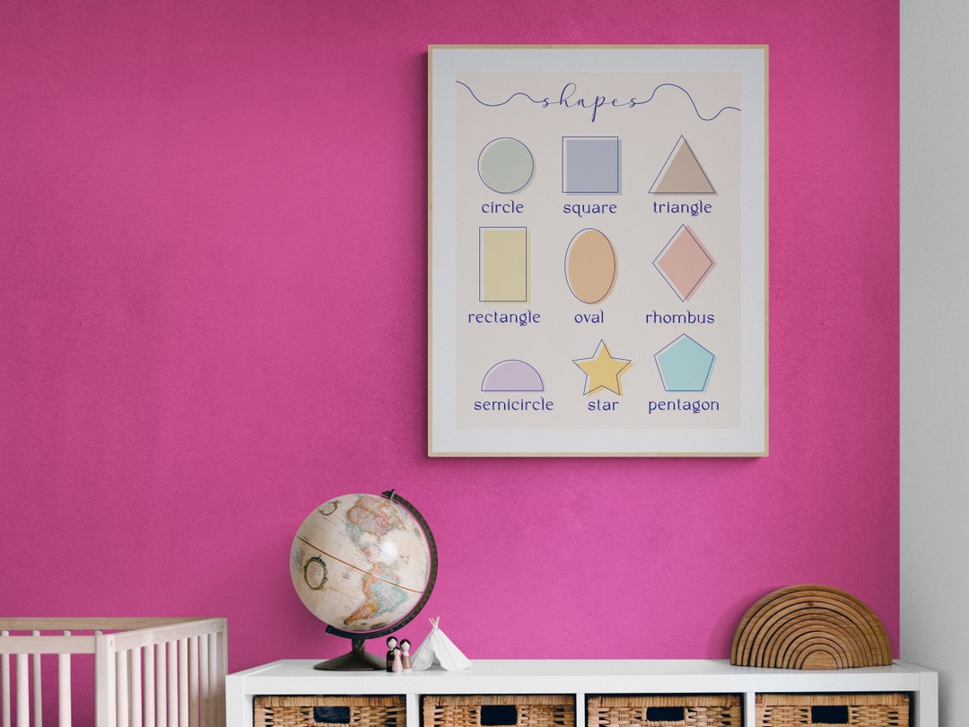 Shapes Exploration: Educational Poster for Learning Explore Circle ...