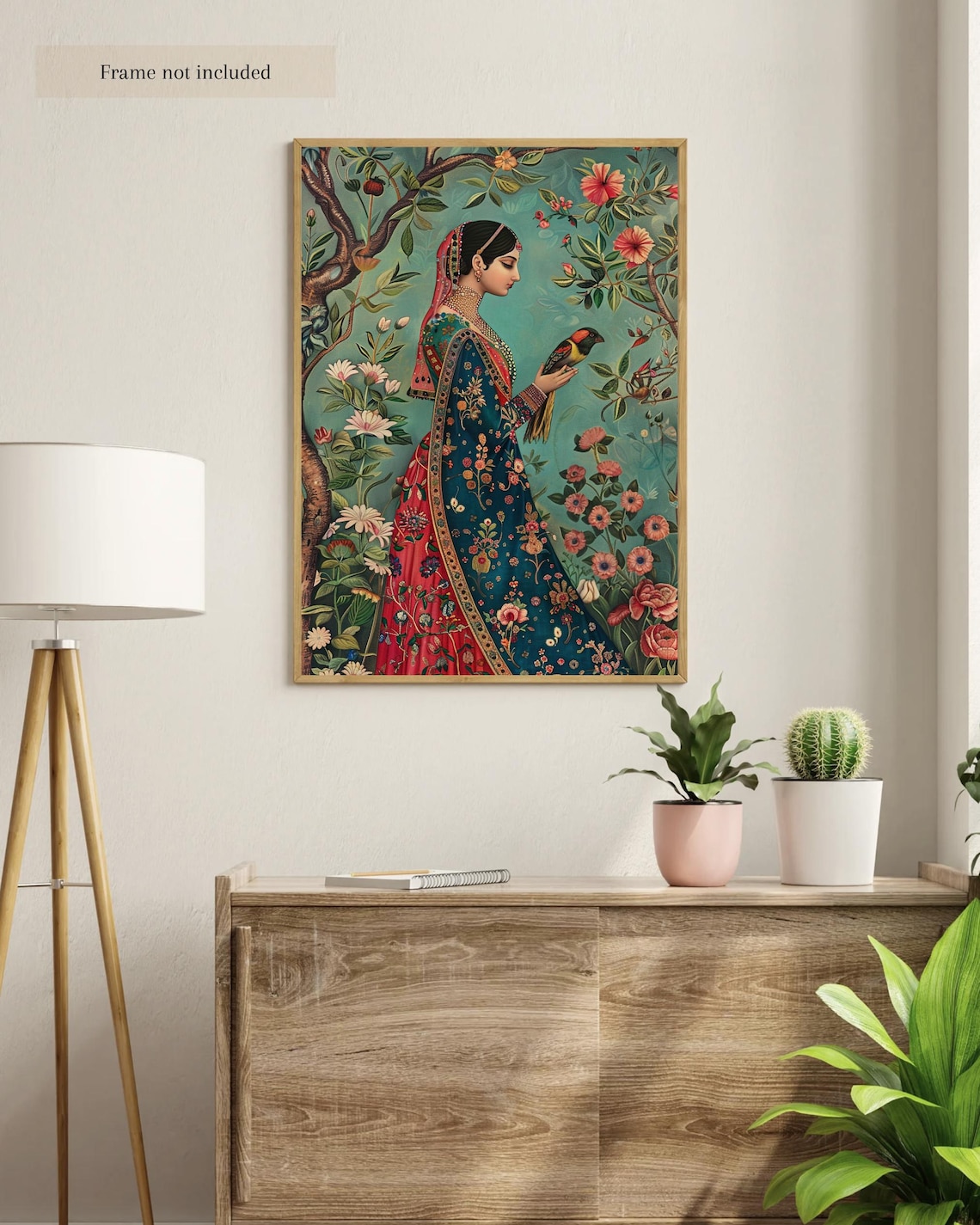 Mughal Wall Art, Indian Pakistani Decor, Islamic Wall Art, Vintage ...