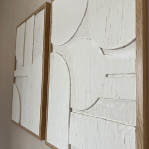 Modern Relief Abstract Painting Set - Japandi - Etsy