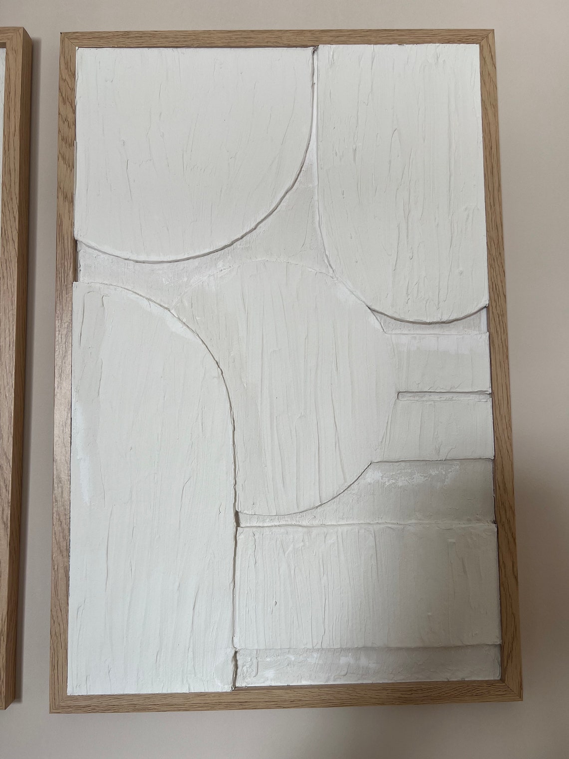 Modern Relief Abstract Painting Set - Japandi - Etsy